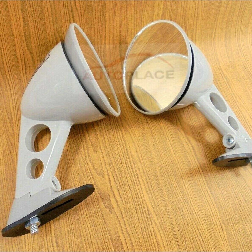 UNIVERSAL FIT Racing Mirrors NEW JDM Style Black Fender Mount Side PAIR ...