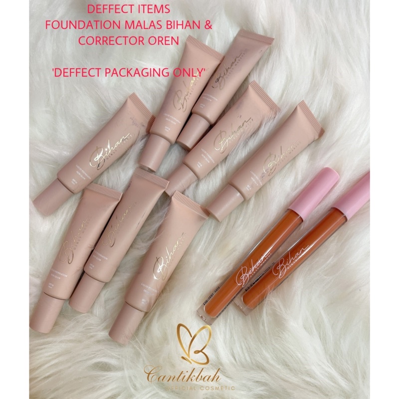 FOUNDATION MALAS & CORRECTOR OREN (DEFECT ITEMS) | Shopee Malaysia