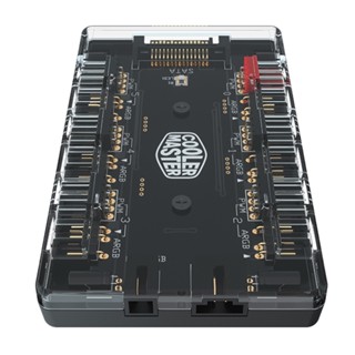 Cooler Master Hub ARGB+PWM 2 in-1 HUB 1 To 6 Port Expansion 3 Pin 5V ...