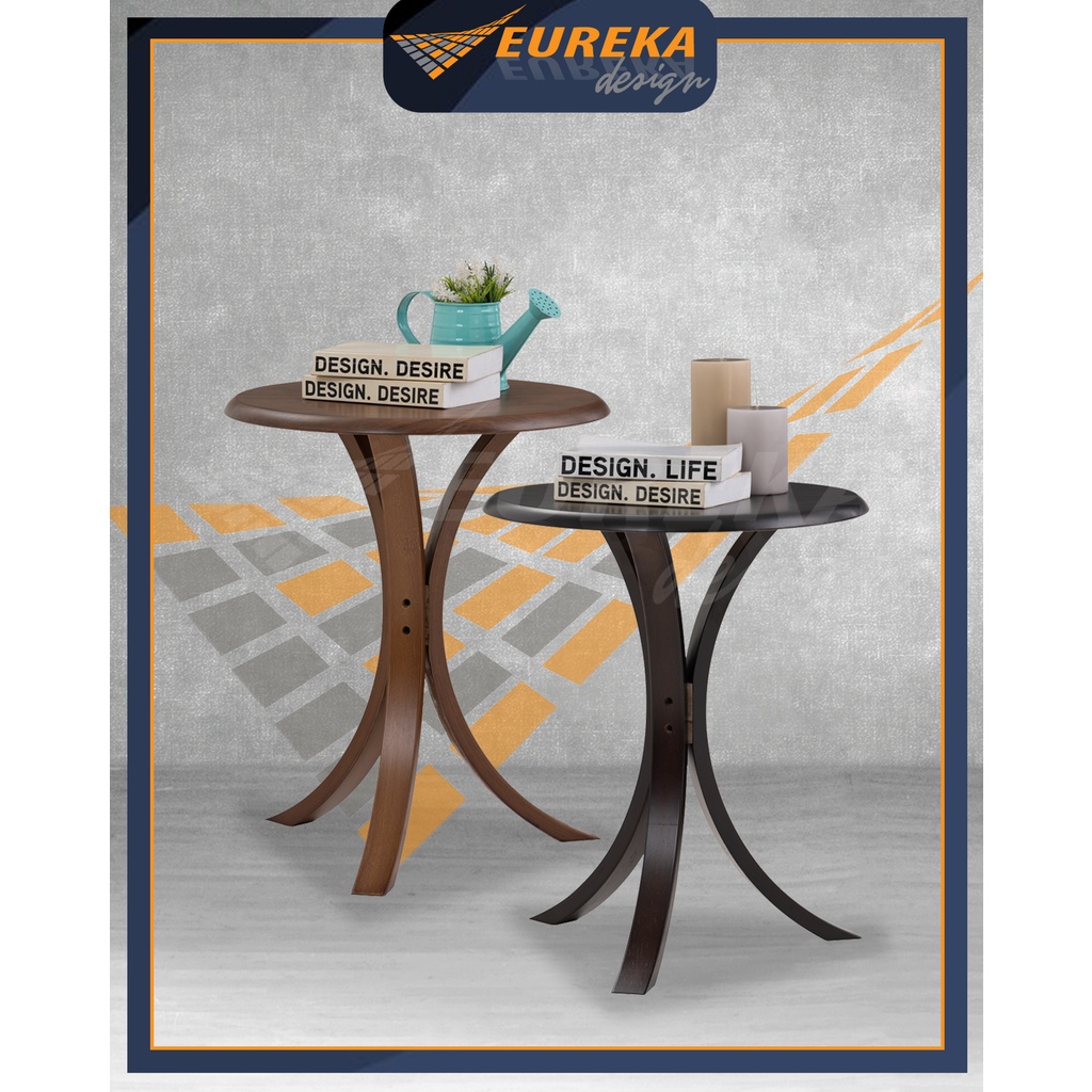 EUREKA DIY 1.5ft Round Side Table Hall Modern Wood / Meja Sisi DAMAI | Shopee Malaysia