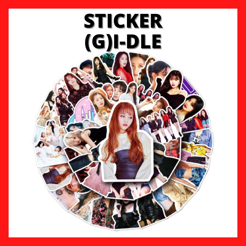 (G)I-dle Stickers 50 Keping Waterproof Sticker Kpop Pelekat Mixed ...