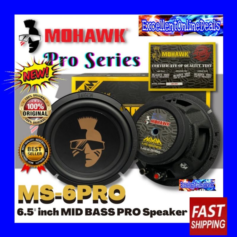 MOHAWK MS-6 PRO SERIES 6.5INCH MID BASS SPEAKER | Shopee Malaysia