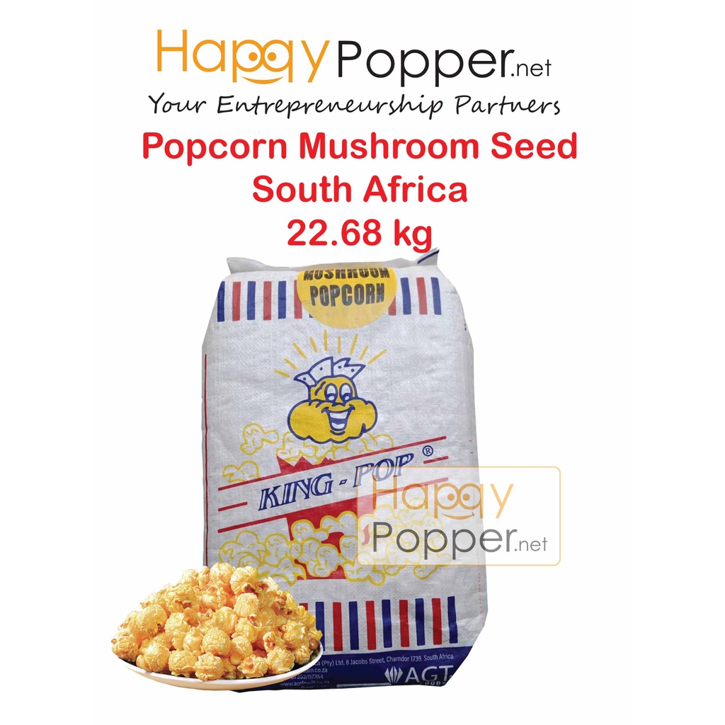Happypopper King Pop Biji Bertih Jagung Popcorn Seeds Seed Mushroom South Africa Kernels 22.68 ...