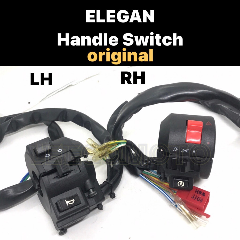 ORIGINAL ELEGAN 150 LH HANDLE SWITCH ASSY KIRI KANAN LEFT RIGHT HANDLE ...
