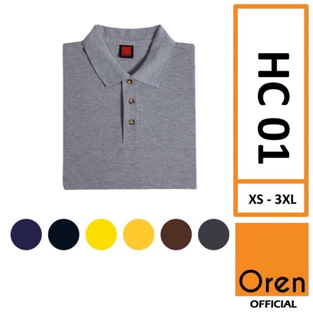 Oren Sport HC01 Honeycomb Collar Polo Shirt (Unisex) | Shopee Malaysia