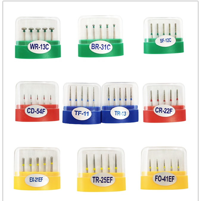 5pcs/box Diamond Turning Needles for Dentistry High-speed Handpieces ...