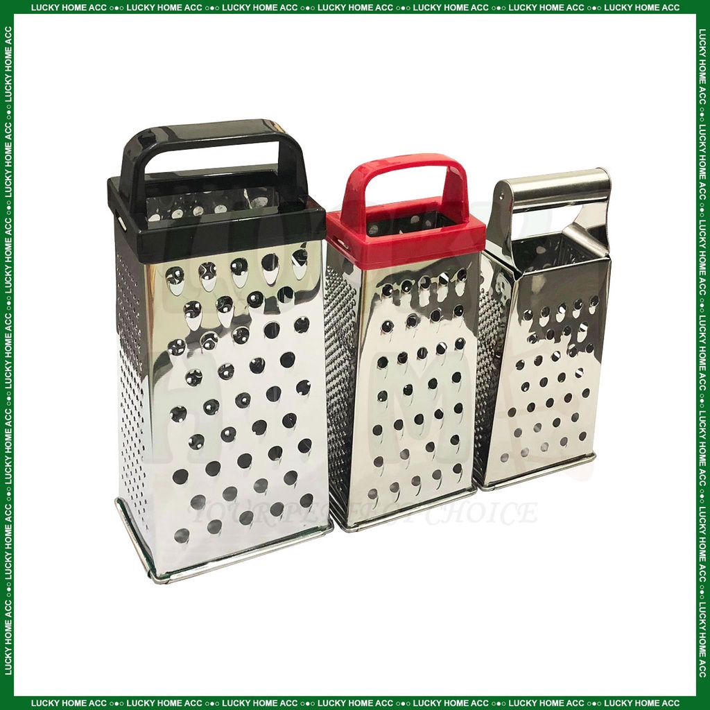Ready Stock!!! Stainless Steel Box Grater 4 Sided Grater Food Cheese ...