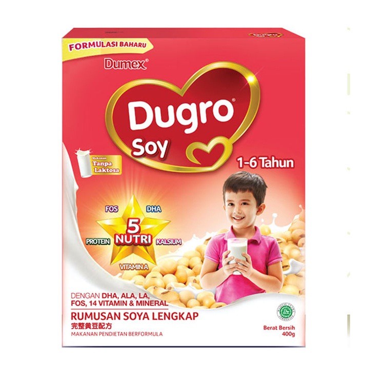 Dumex Dupro 0-12 & Dugro1-6 Soy Instant Formula 400g (Avoid from cow ...