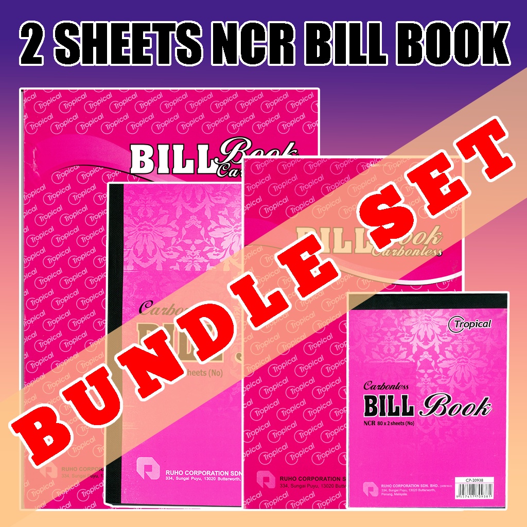 TROPICAL Buku Bill 2PLY Siap Karbon | Bill Book with NCR Carbonless ...