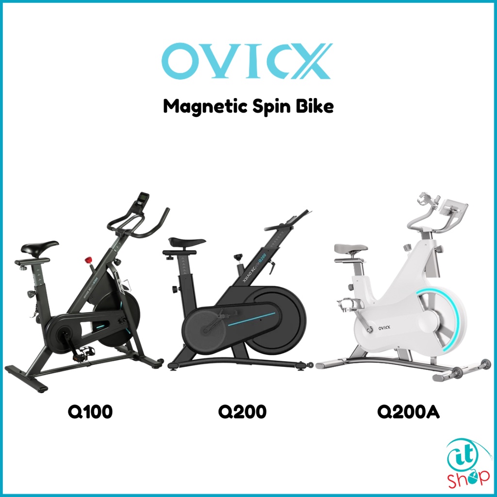 XQIAO OVICX Q100 / Q200 Stationary Spin Bike with Magnetic Resistance ...