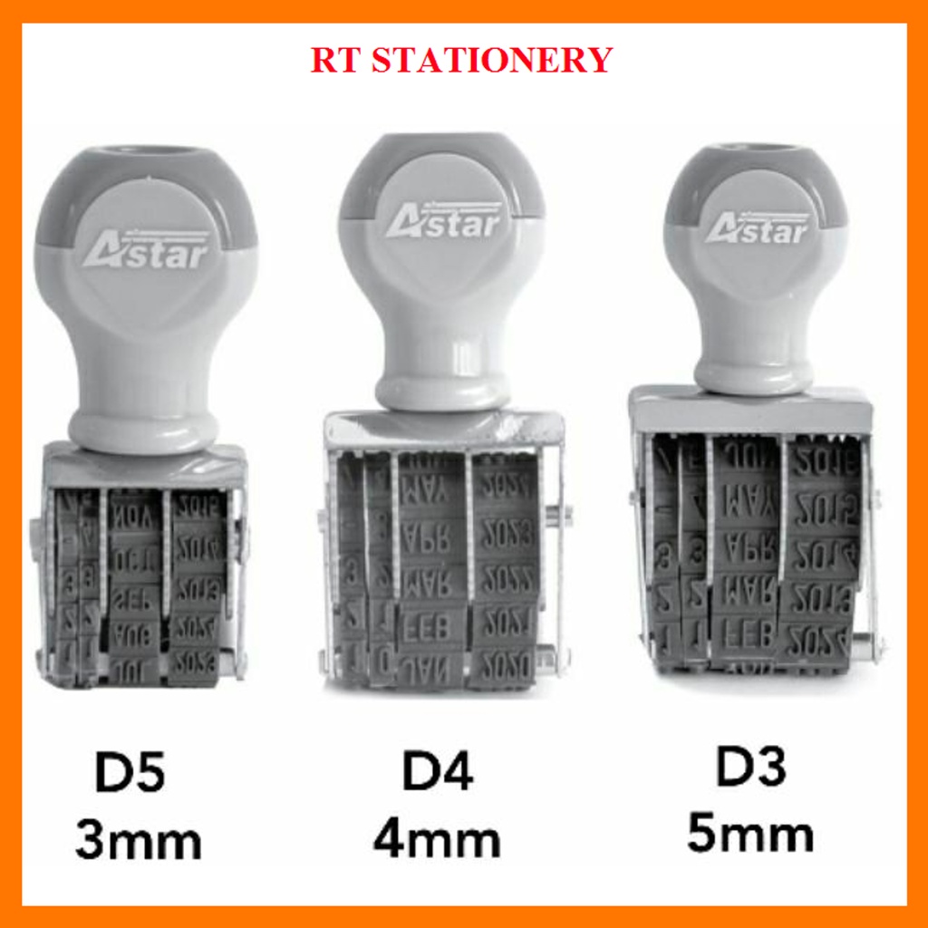 Date Stamp/ Date Chop/ Cop Tarikh D3/D4/D5 1pc | Shopee Malaysia
