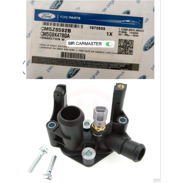 ORIGINAL FORD FIESTA 1.4 1.6 THERMOSTAT HOUSING WITH SWITCH BOTTOM ...