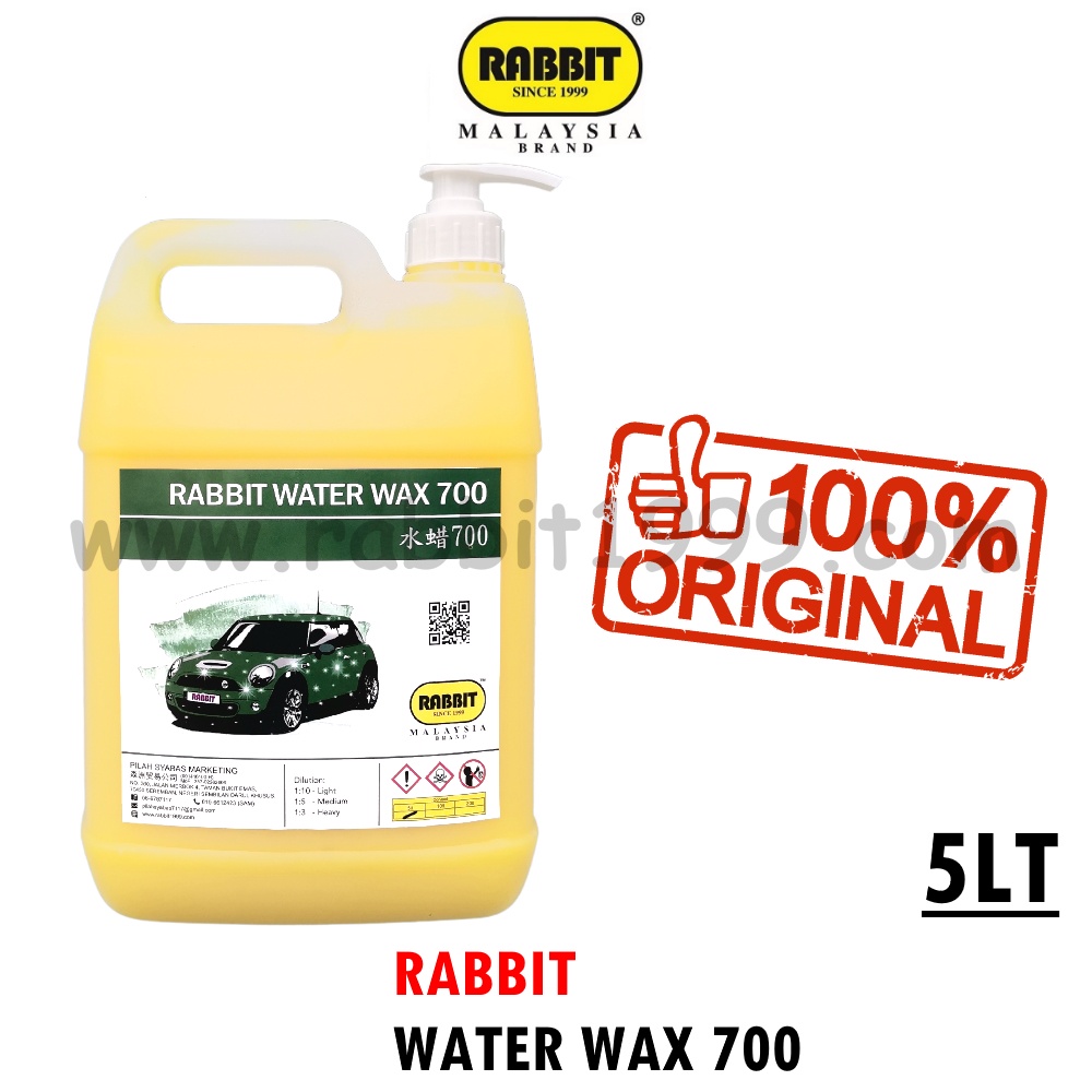 RABBIT WATER WAX 700 - 5lt - Water Wax 5Liter [SpeedWax] / ULTIMATE ...