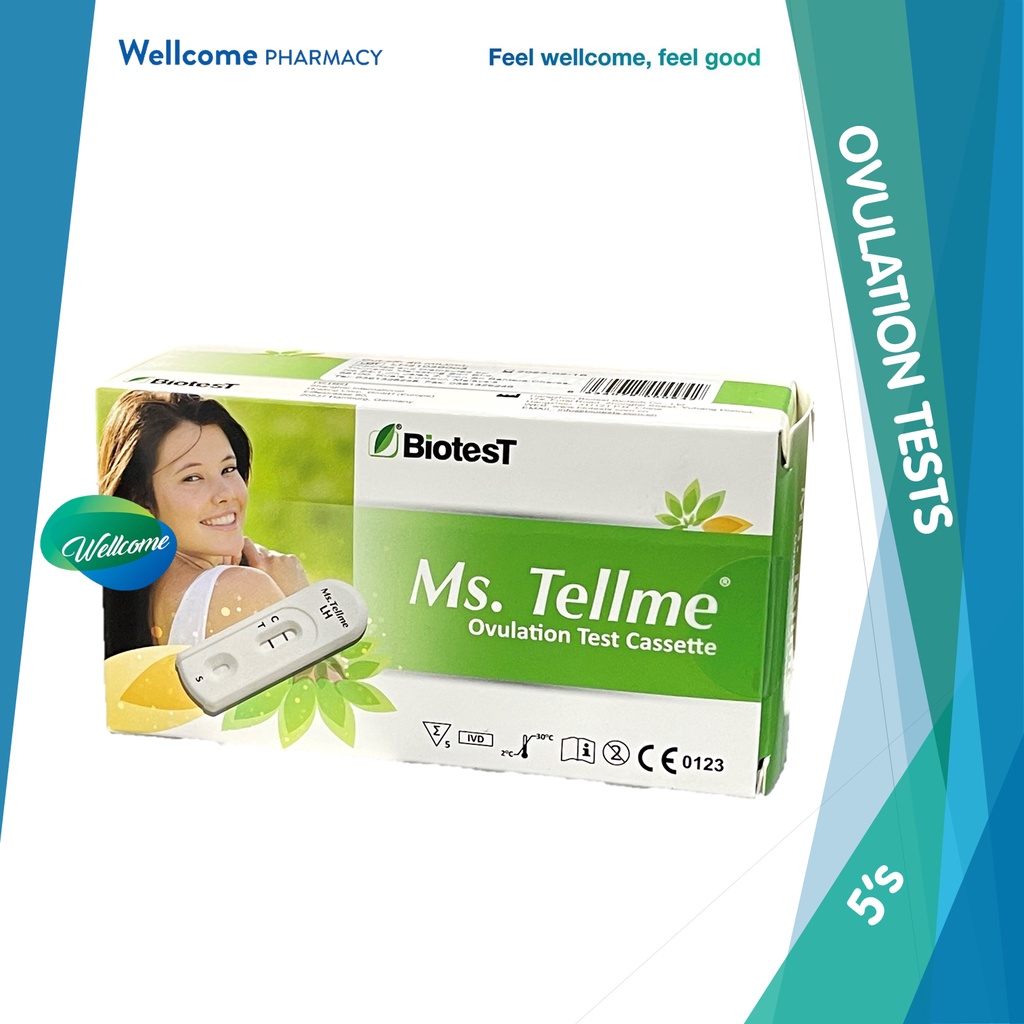 Biotest Ms.TellMe Ovulation Test Cassettes - 5's | Shopee Malaysia