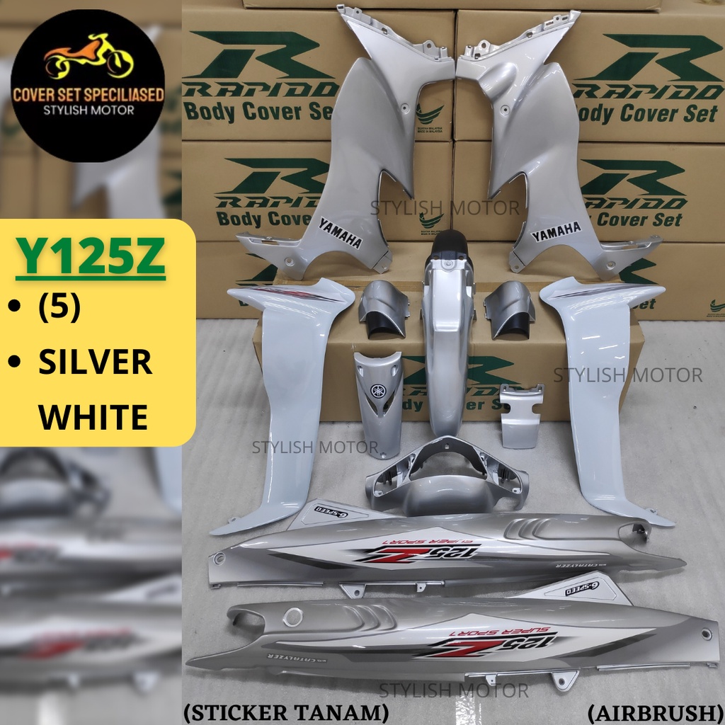 (STICKER TANAM/AIRBRUSH) RAPIDO COVER SET YAMAHA Y125 Y125Z 125Z (5 ...