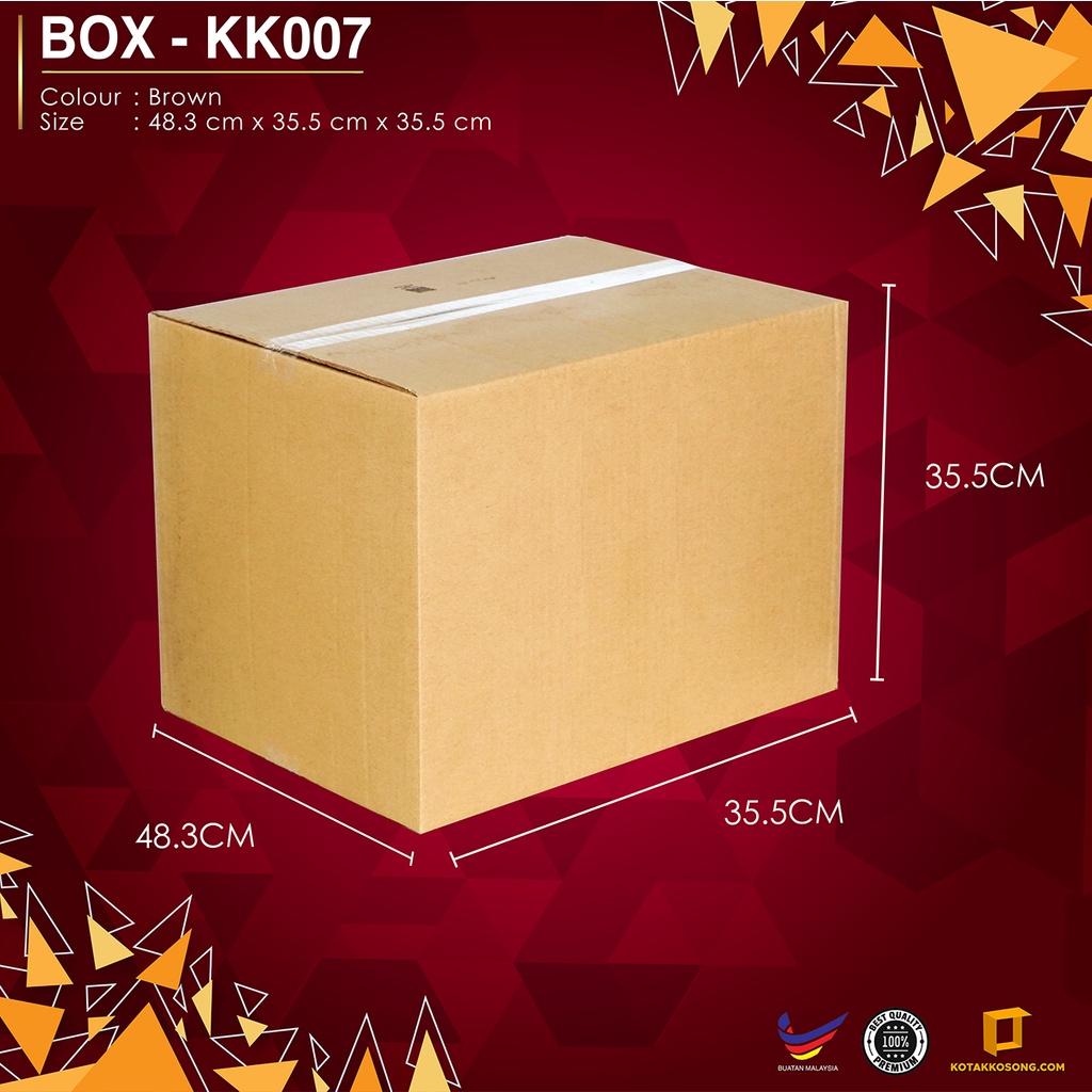 KK007 - Packaging Box Carton Box Packing Box Paper Boxes Kotak | Shopee ...