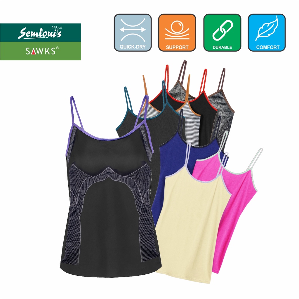SINGLET ELASTIC SLIM STRIPE / COLORED STRAP SINGLET / FREE SIZE SINGLET ...