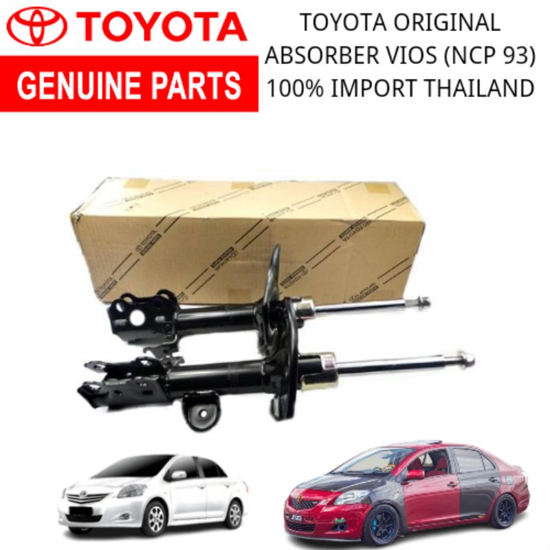 TOYOTA ORIGINAL ABSORBER VIOS (NCP 93) 100% IMPORT THAILAND | Shopee ...