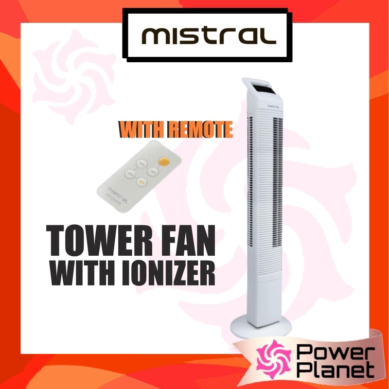 Mistral Tower Fan with Ionizer (3 SPEED) MFD540R / MFD440R with Remote ...