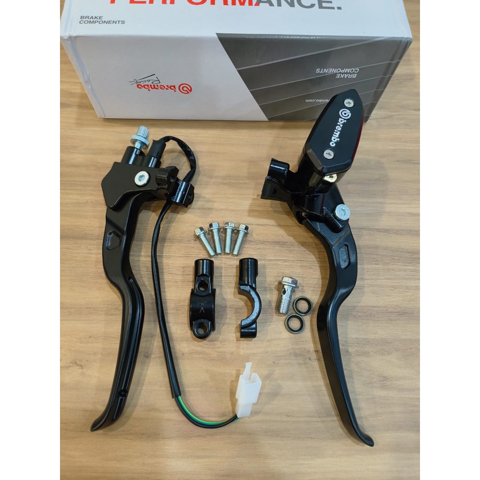 Master Pump Clutch Lever Brake Lever Set Brembo Black Clutch Brake ...