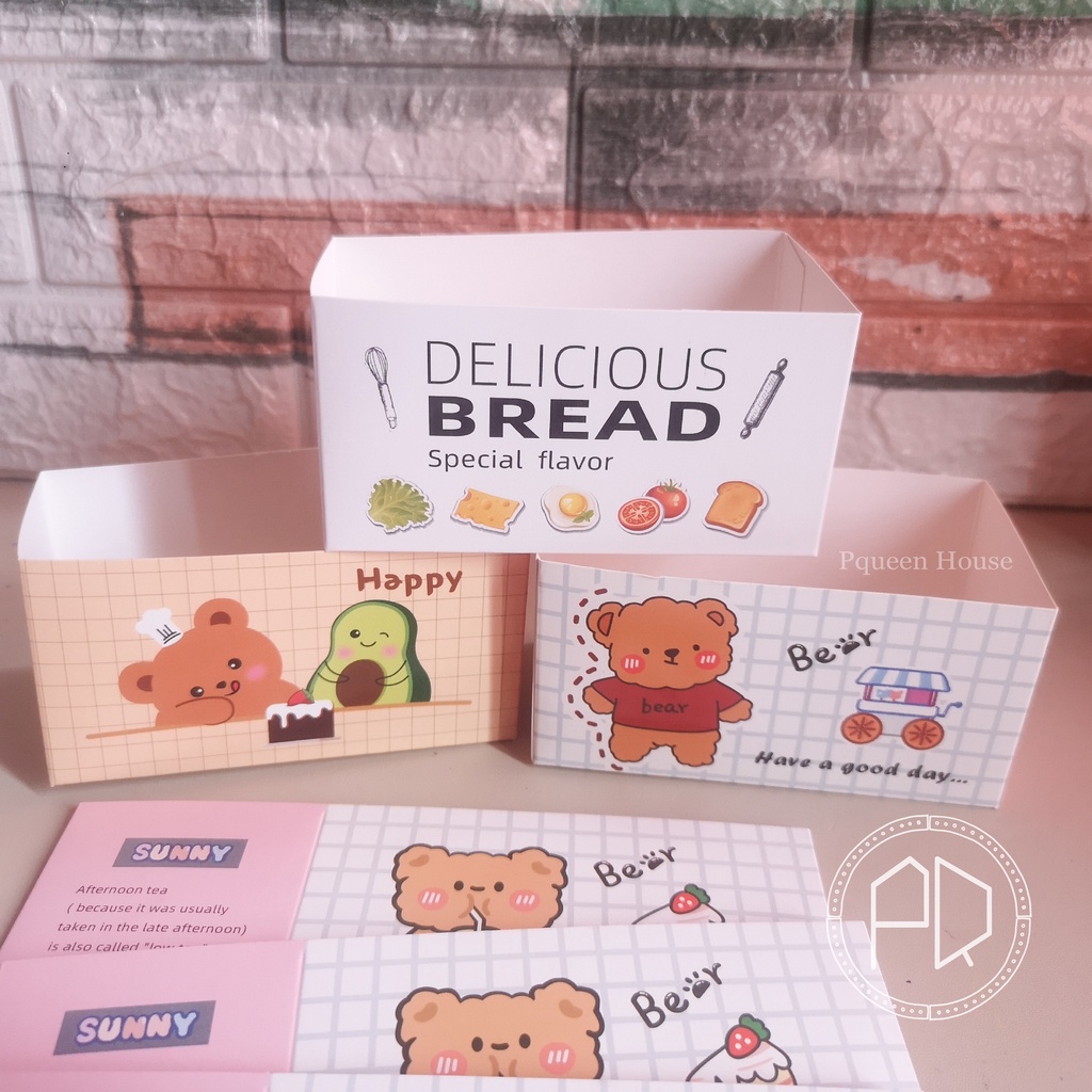 [10pcs] Sandwich Box Toast Box PackagingBox Egg Drop Korean Breakfast ...