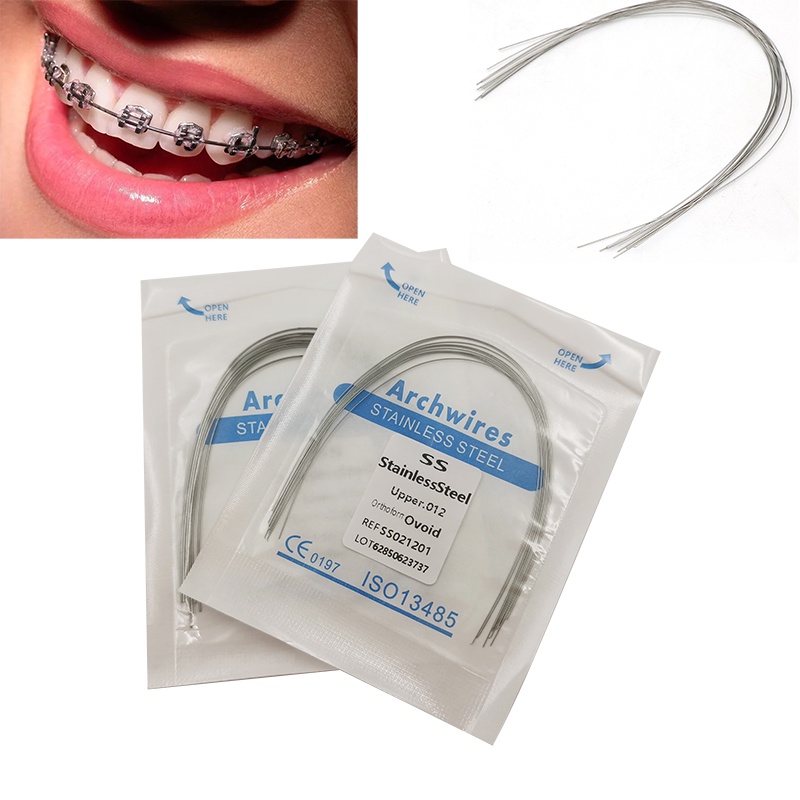 Dental Round Wire Stainless Steel Round Wire Dental Arch Wire Lower and ...
