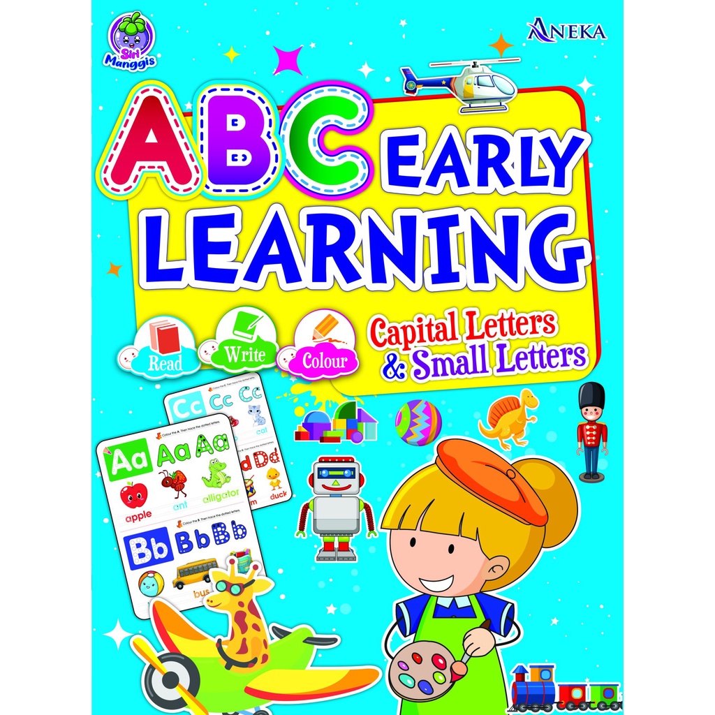 ABC EARLY LEARNING– CAPITAL LETTERS & SMALL LETTERS ABC PINTAR BELAJAR ...