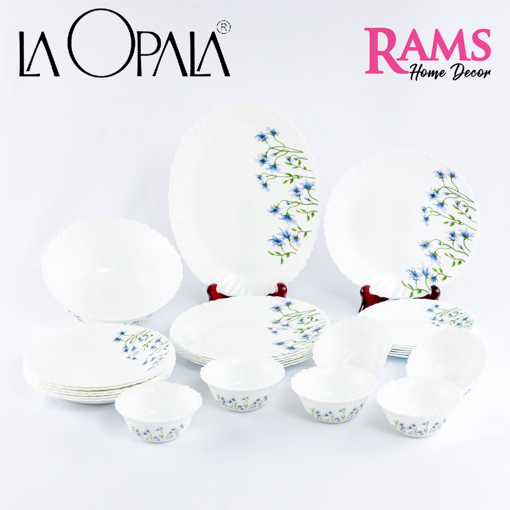 La Opala 26pcs Opalware Dinner Set / Opal Glass Dinner Set / Dinnerware ...
