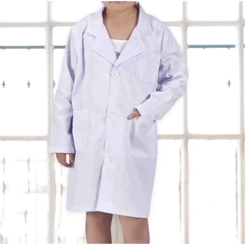 Kids Doctor Coat Baju Doktor Budak White Lab Coat Kids Doctor Uniform ...