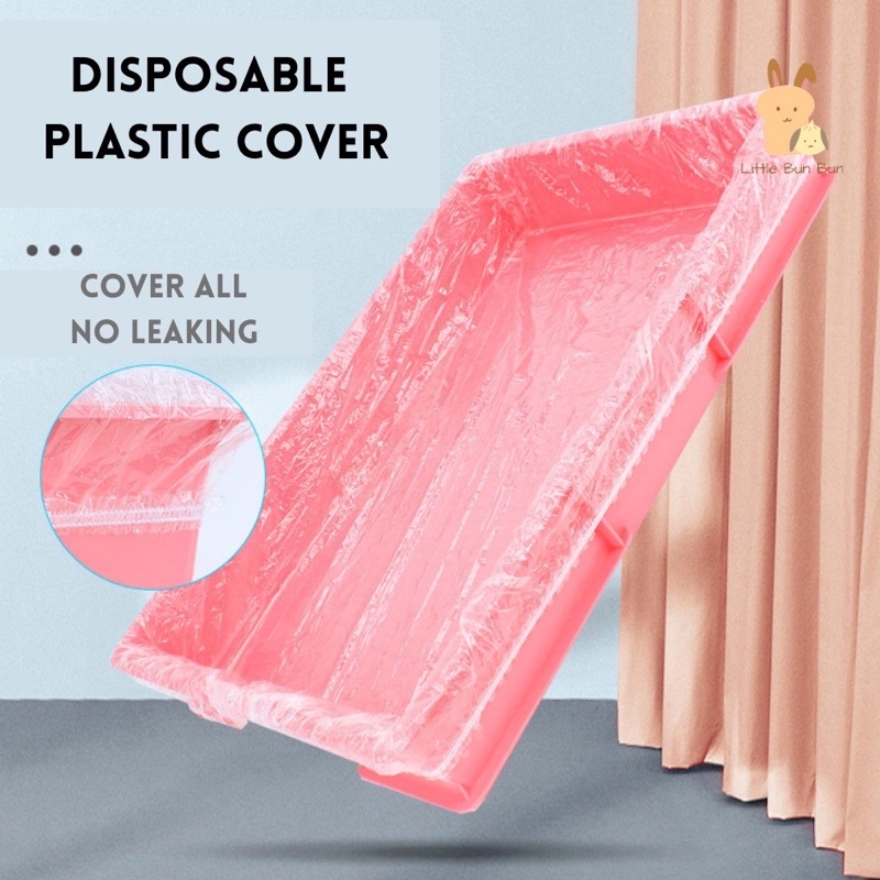 Pet Disposable Cage Cover Plastic- (1 pc)litter disposal plastic toilet ...
