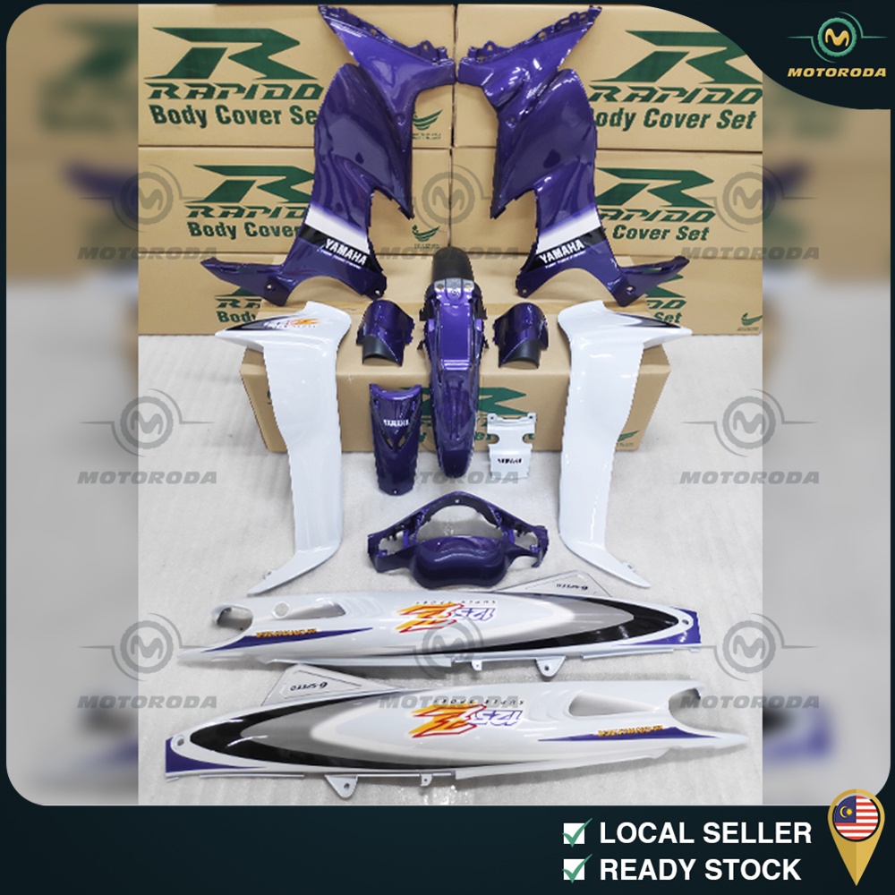 Rapido Cover Set Assembly Y125Z Super Sport (3) (Sticker Tanam ...