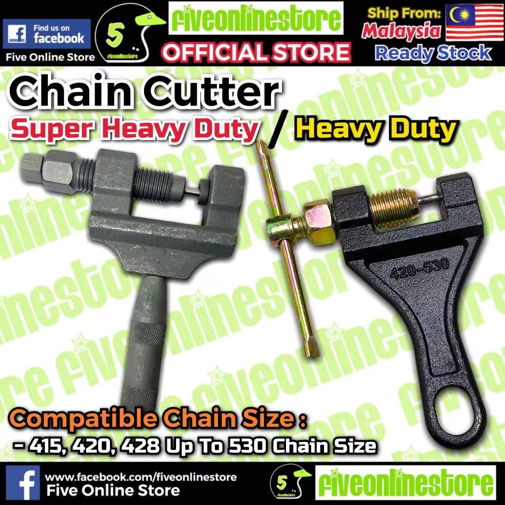 Heavy Duty Motorcycle Chain Cutter 415 420 428 up to 530 adjustable ...