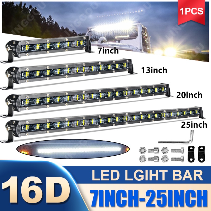 Single Row Ultra Slim 9D LED Light Bar 7inch 13inch 20inch 25inch Led ...