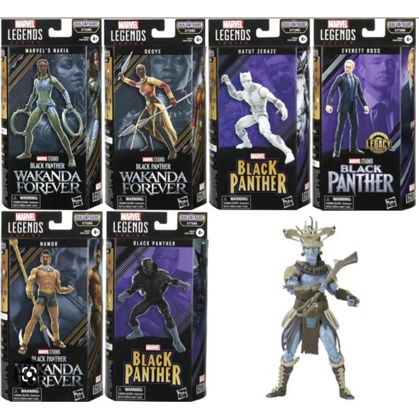 Marvel Legends Black Panther Wakanda Forever (BAF Attuma) Wave set of 6 ...