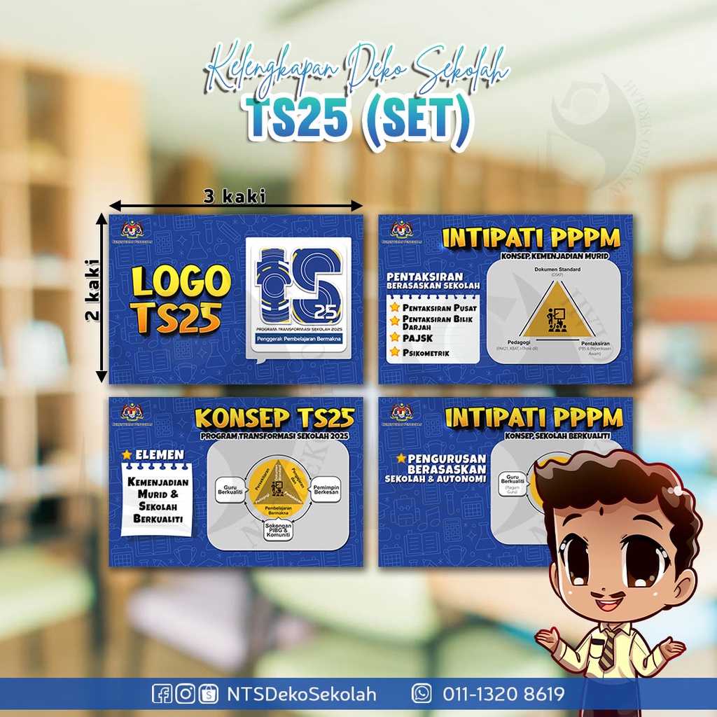 ⚡READY STOCK⚡ Set Banner TS25 (Logo TS25 / Konsep TS25 / Intipati ...