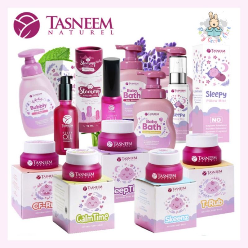 Tasneem Naturel Balm Set Combo Untuk Bayi Kids | CF Rub | T Rub | Sleep ...