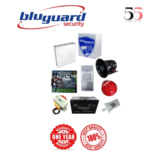 BLUGUARD ALARM V16 PLUS LED ALARM SYSTEM SUPPORT TELEPHONE DUPLEX VOICE ...