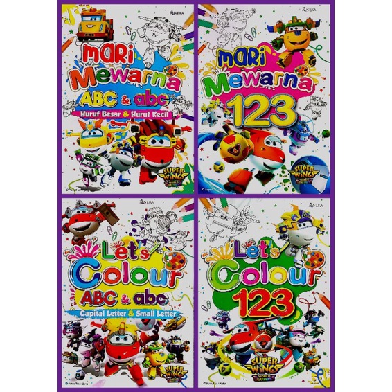 SUPER WINGS LET'S COLOUR / MARI MEWARNA - ANEKA | Shopee Malaysia