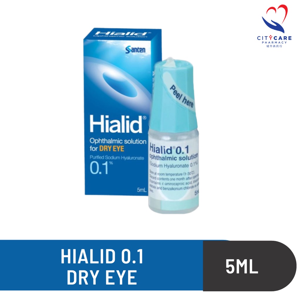 [Exp date : 7/2026] Hialid 0.1 Ophthalmic Solution 5ml (Sodium ...