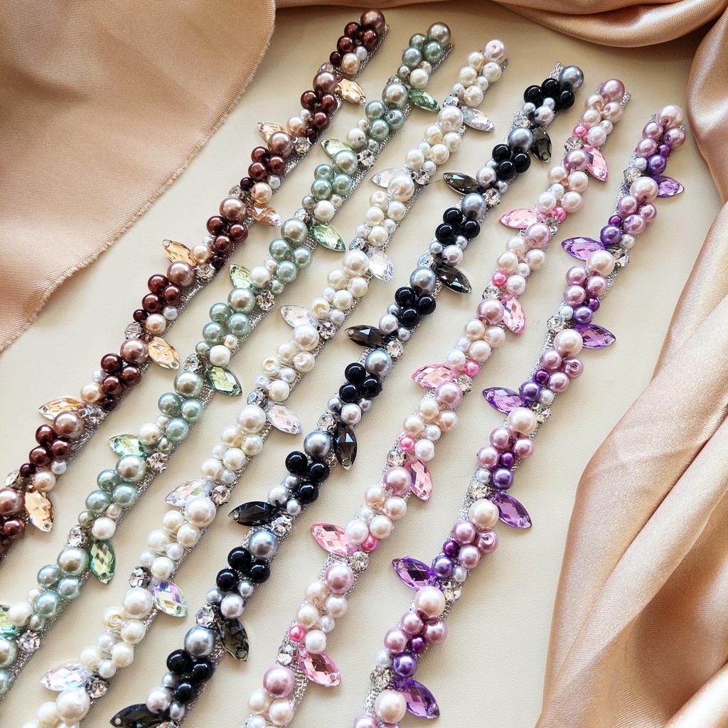 Q02 pearl chain sequins/Sewn pearl chain/Pearl chain Waist/Neck/Chest ...