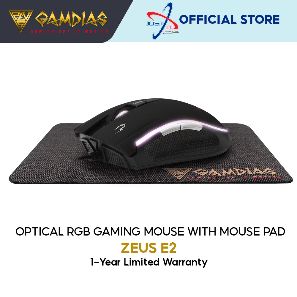 GAMDIAS ZEUS E2 Multi Color Optical Gaming Mouse | Shopee Malaysia