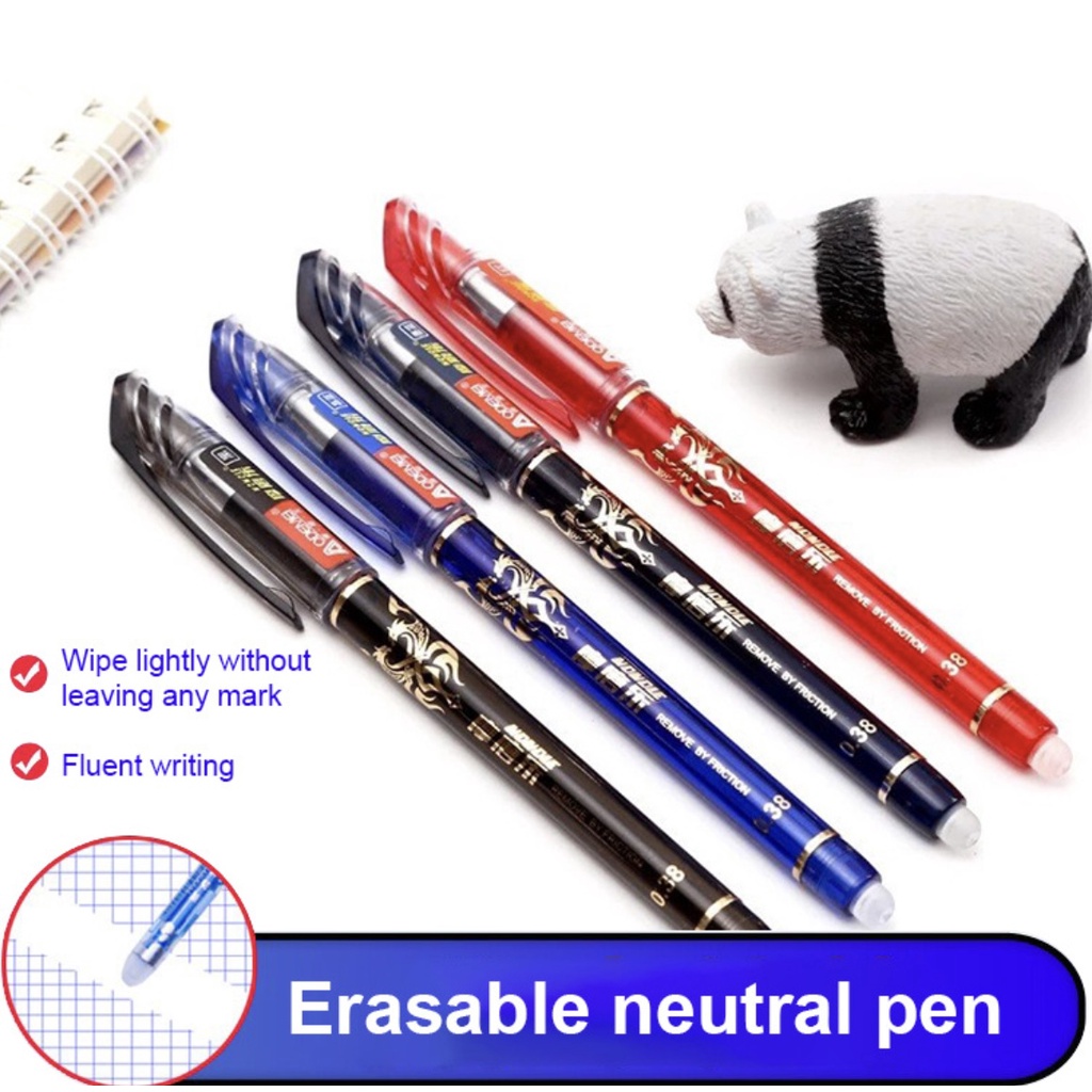 Erasable Pen Gel Pen Pen Boleh Padam Blue Black Red Stationery Office ...