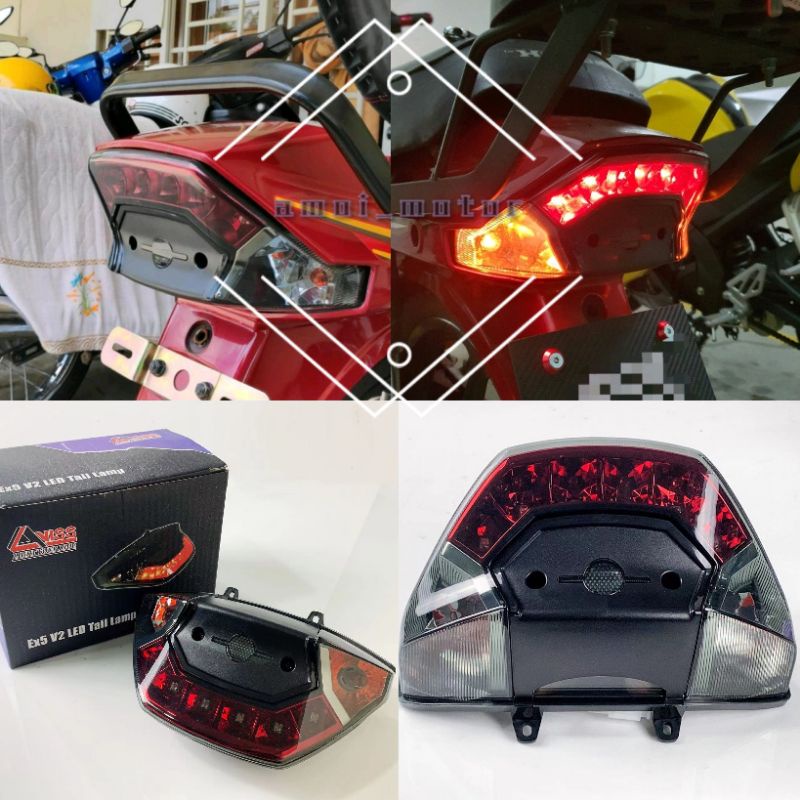 VISS Tail Lamp LED Honda EX5 DREAM V2 EX5 HIGH POWER Tail Light Led ...