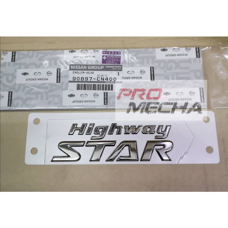 ORIGINAL NISSAN SERENA C26 C26L, C27L REAR BONNET BOOT EMBLEM " HIGHWAY ...