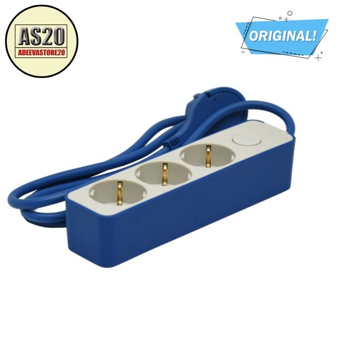 Original Blue 3-socket Socket Socket | Shopee Malaysia