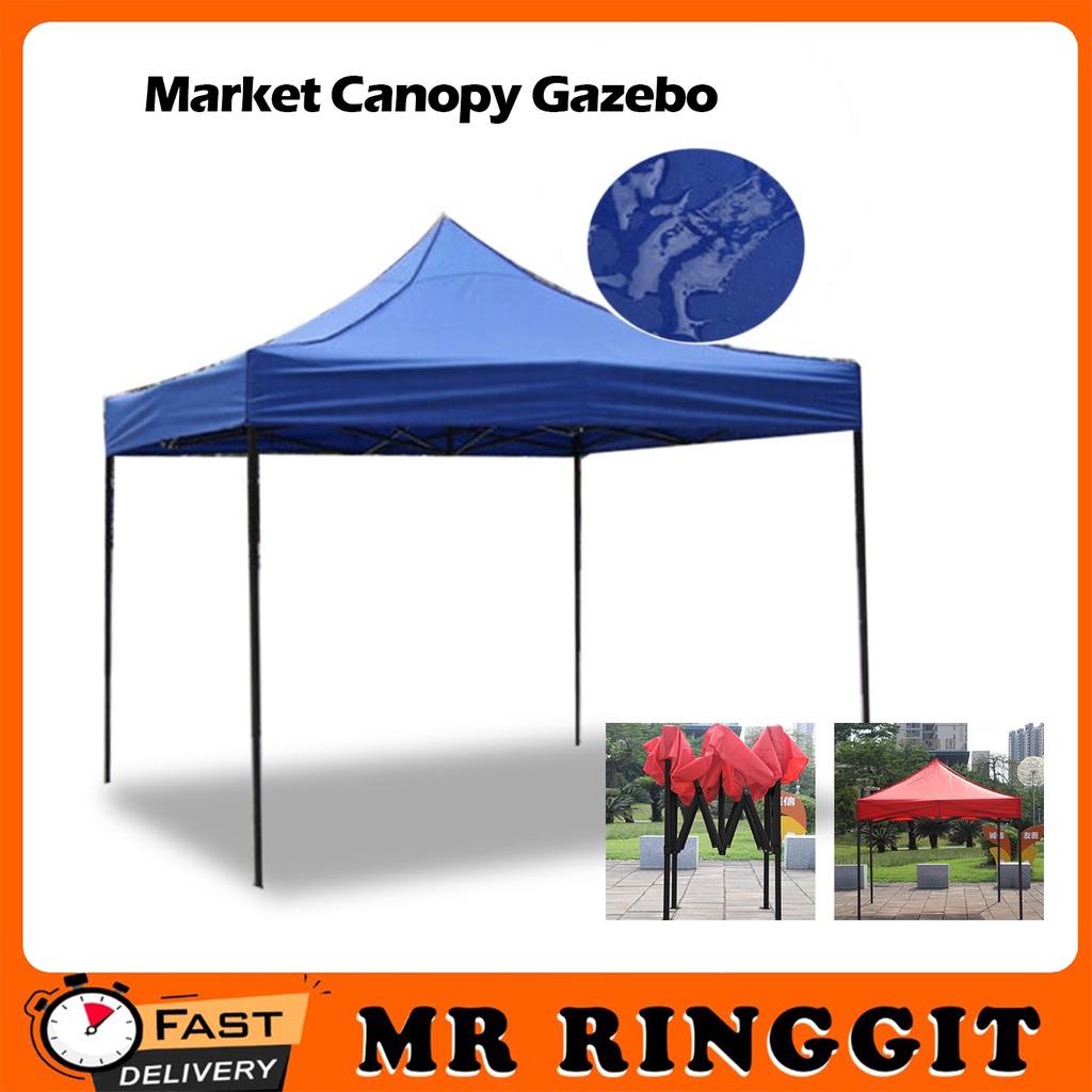10x10 Ft Night Market Canopy Camping Tent 3x3m Payung Niaga Canopy ...