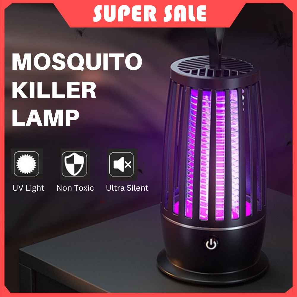 Portable Mosquito Killer Lamp LED Light Electric Insect Killer USB ...