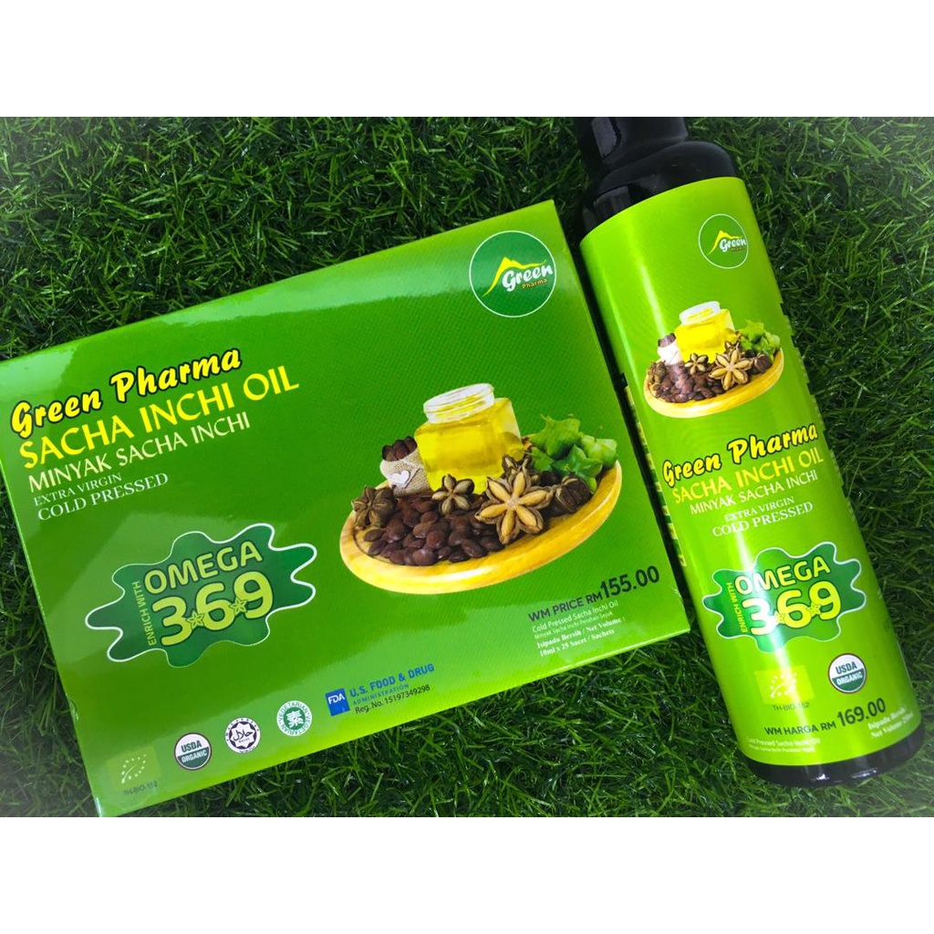 GREEN PHARMA SACHA INCHI OIL 30 SACHET 250 ML | Shopee Malaysia