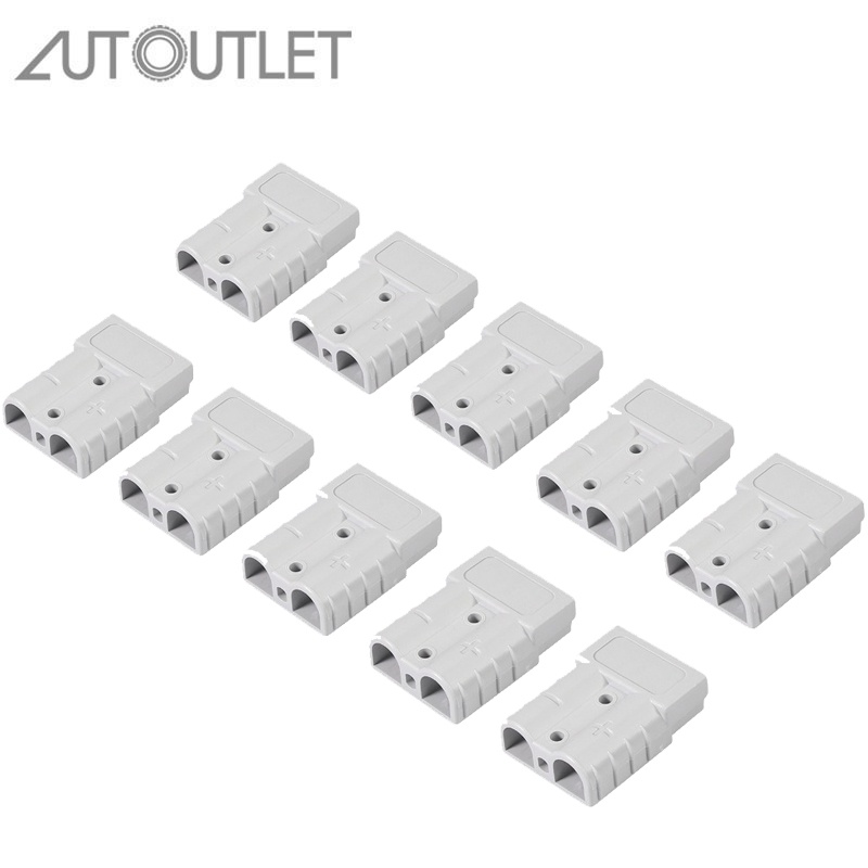 AUTOUTLET 10PCS For Anderson Style Plug Connectors 50A 600V 6-12AWG AC ...