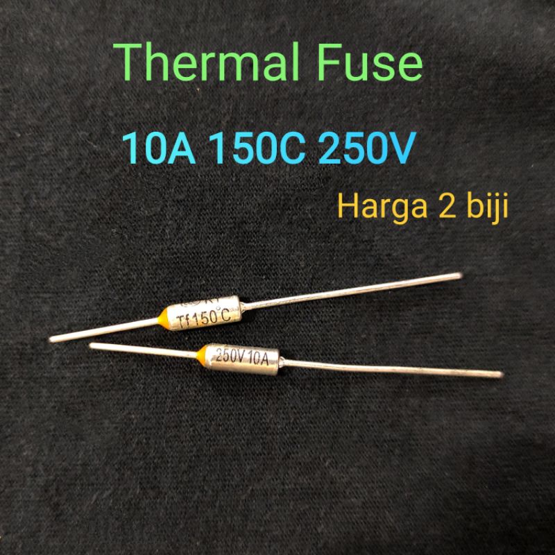 2 Biji 10A 150C 220V Thermal Fuse Rice Cooker thermal fusevtermo fuse ...
